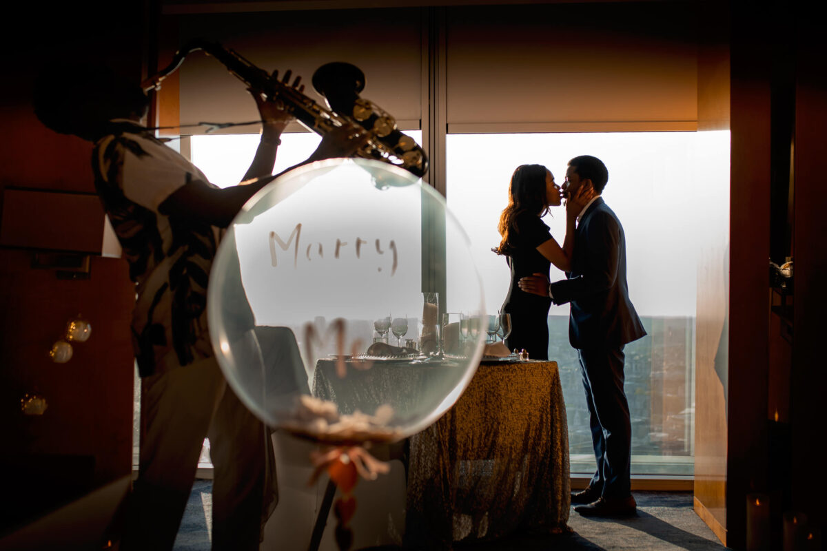 London Proposal at The Shard - Couple of London Photography and Films